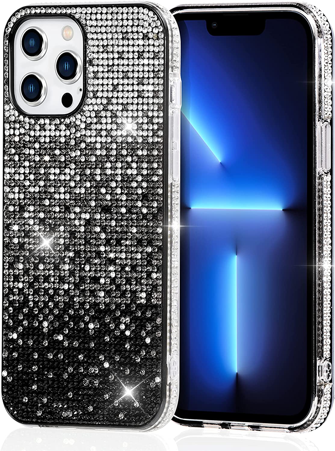 Apple - iPhone 13 Pro Max 6.7 inch - Pixel Gradient Diamond Case ...